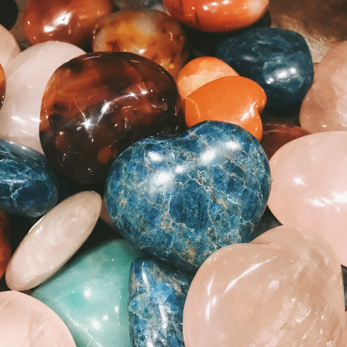 Heart-Shaped Healing Crystals, Candles, Chakra Sets – Earths Elements