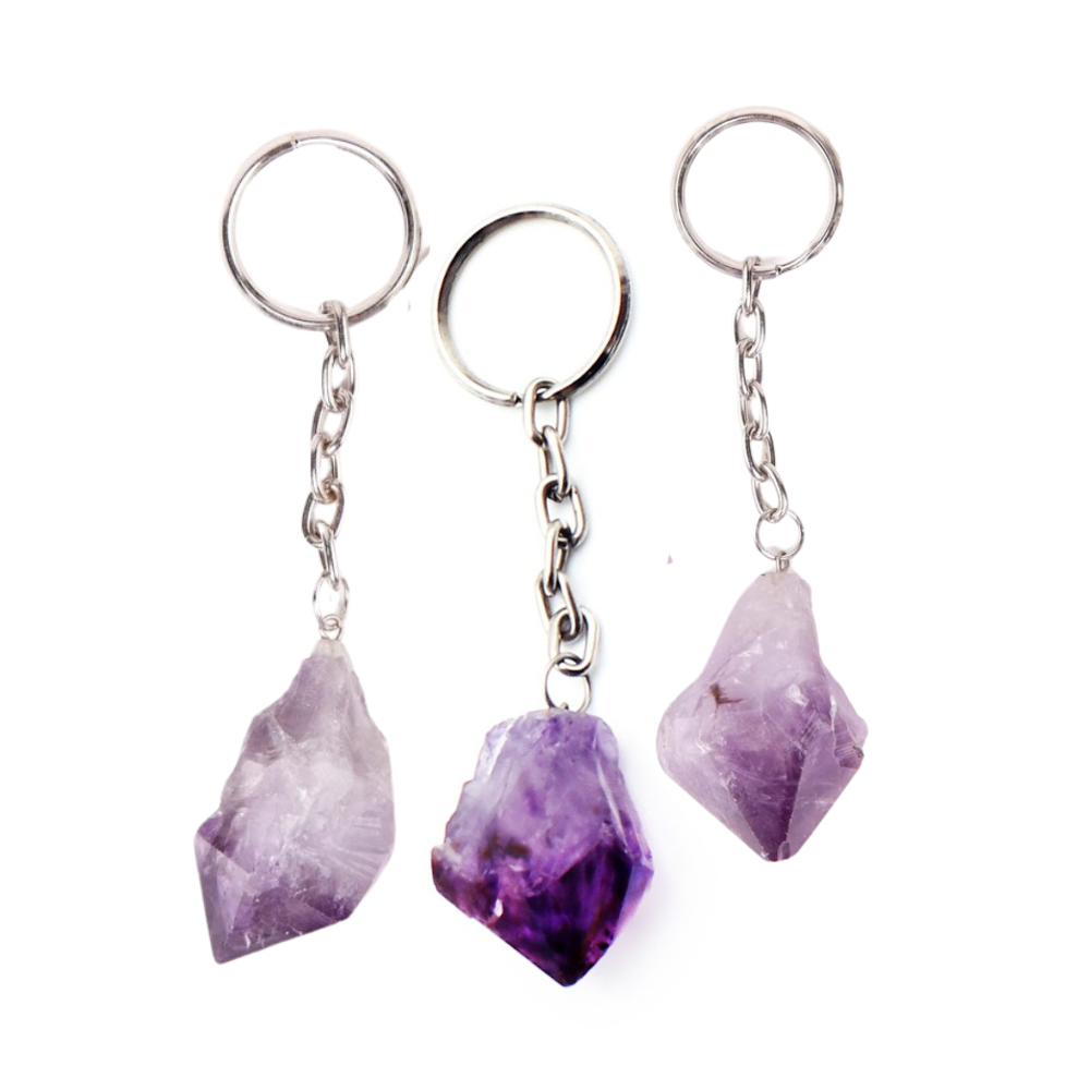 Amethyst Keychain - Raw | Earths Elements