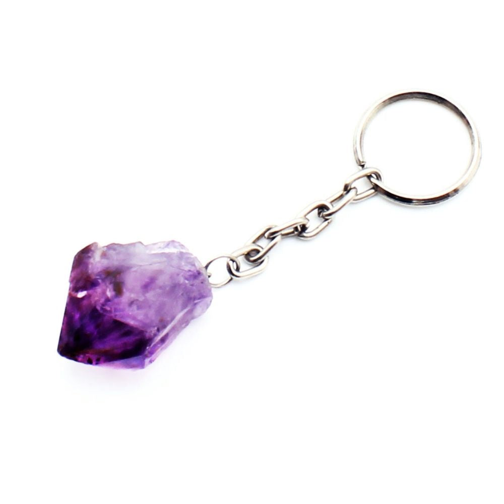 Amethyst Keychain - Raw | Earths Elements
