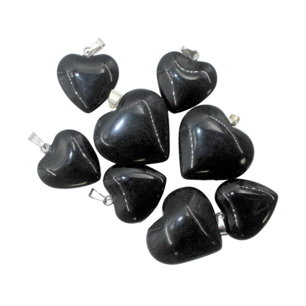 Black Obsidian Mini Heart Pendant | Earths Elements