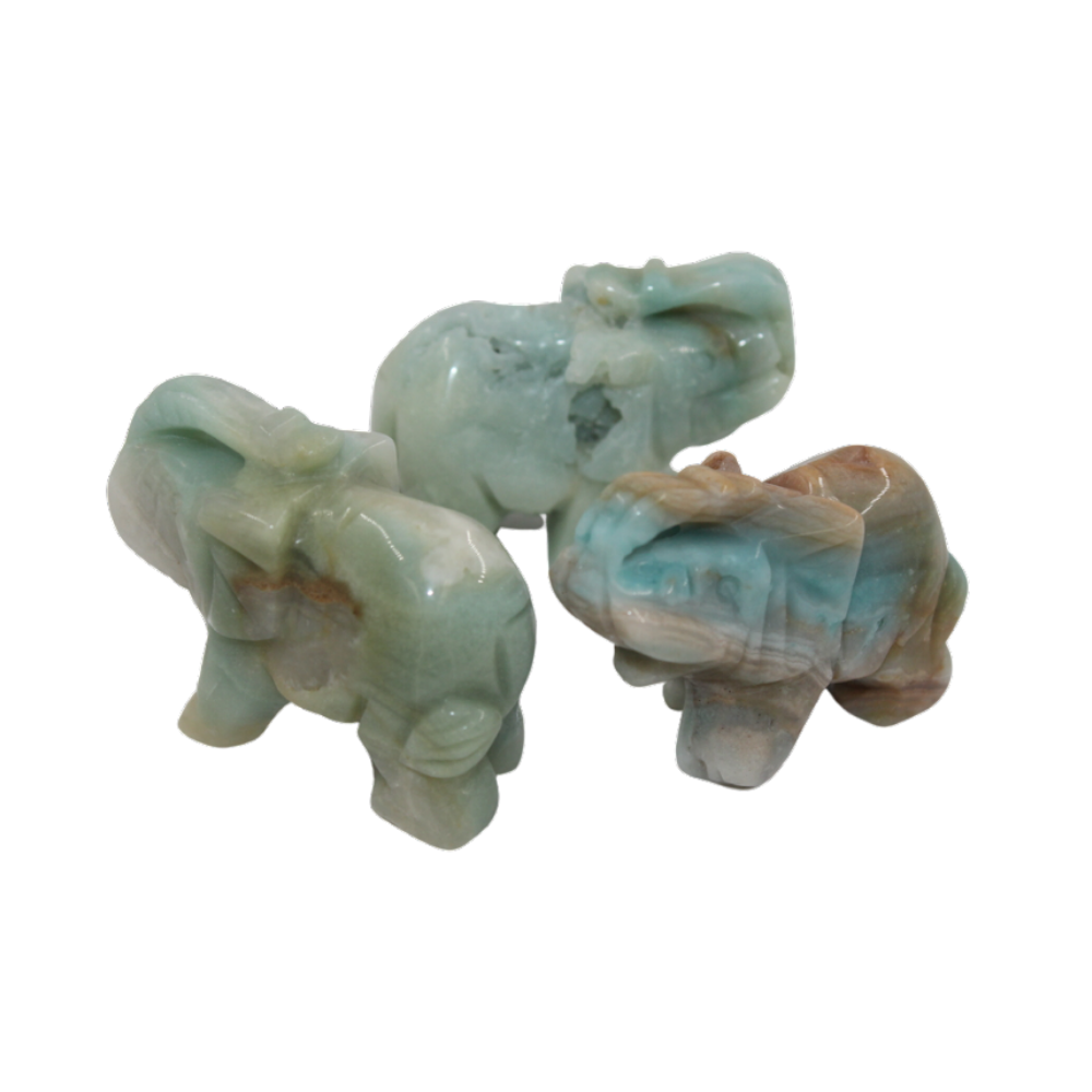 Crystal Elephant - Amazonite Large | Earths Elements