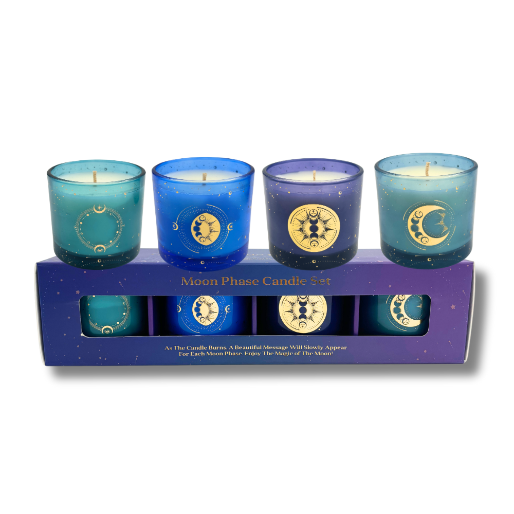 Moon Phase Candle Set - With a Hidden Message | Earths Elements