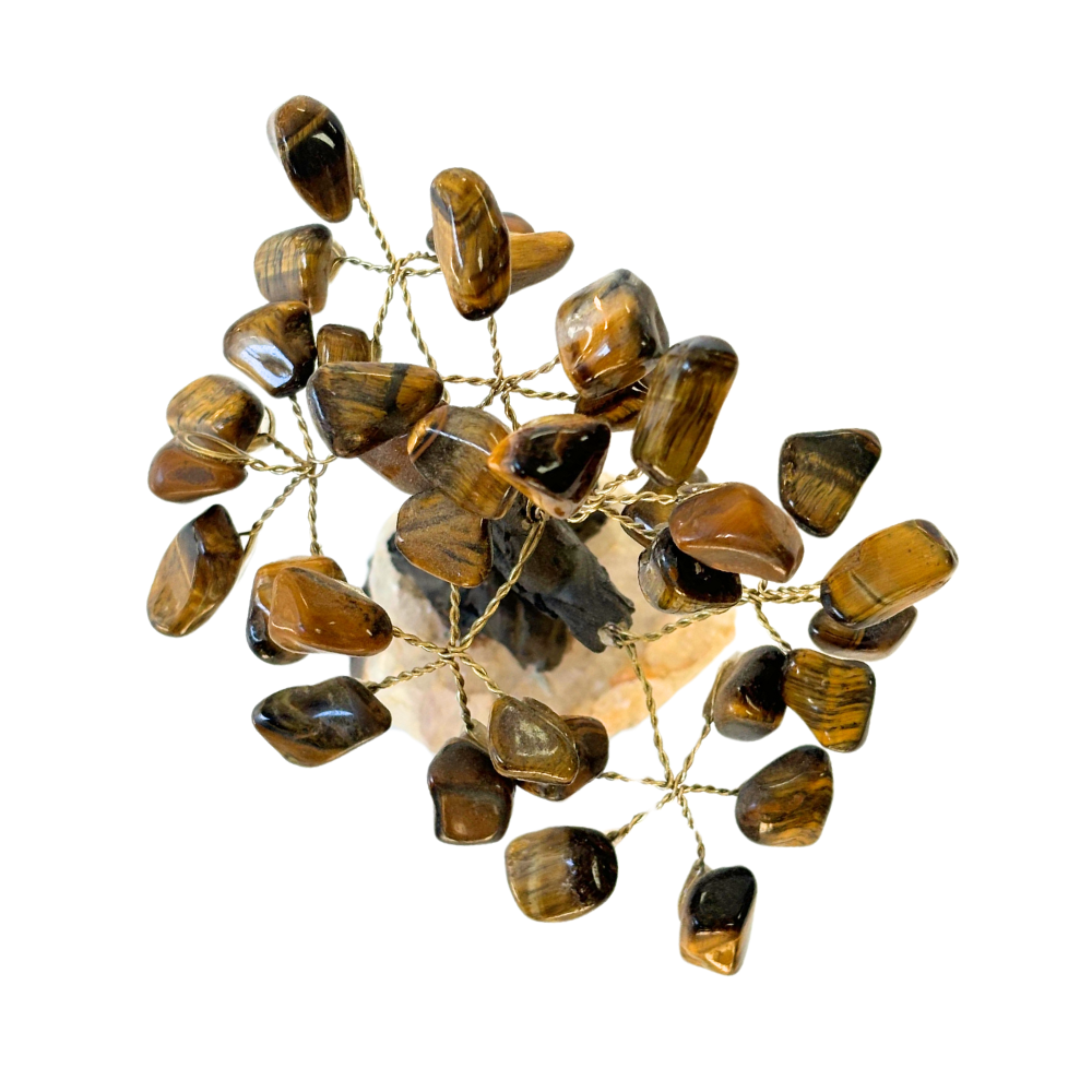 Feng Shui Tigers Eye Crystal Tree | Earths Elements