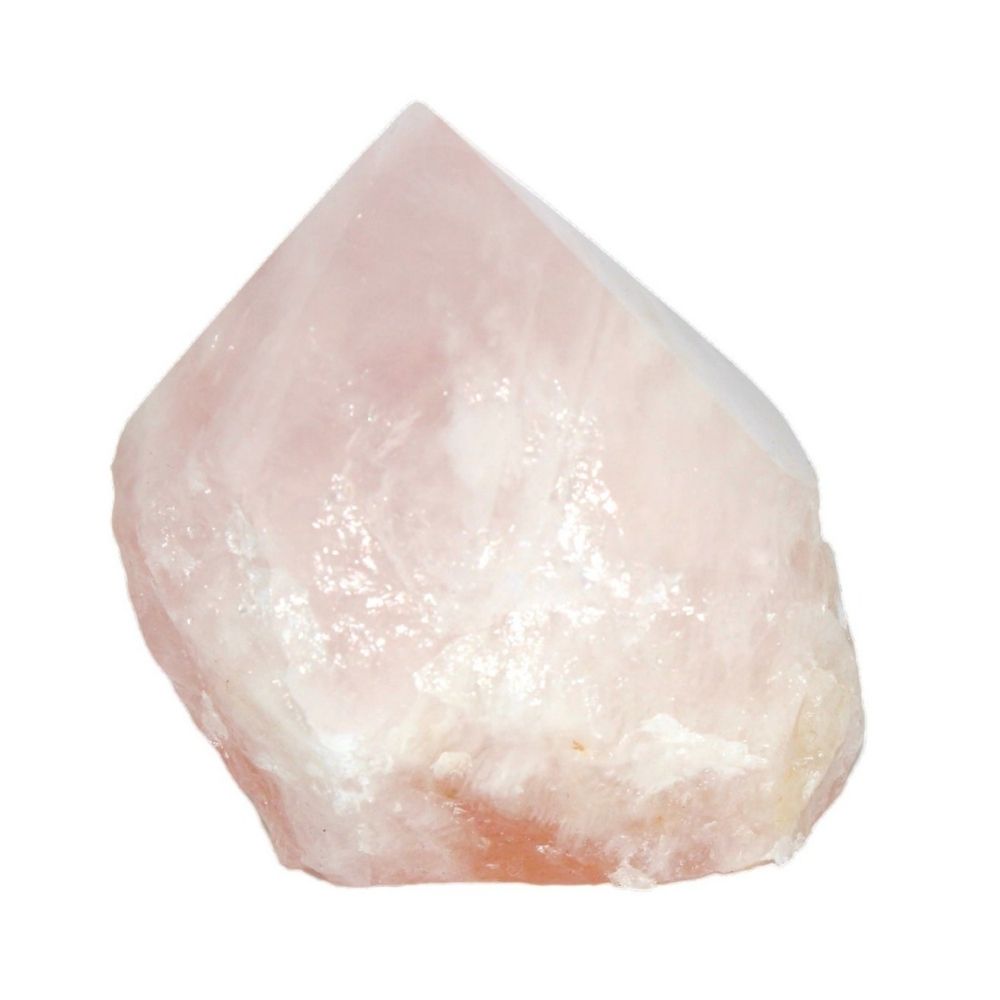 Half Polished Rose Quartz Point | Earths Elements