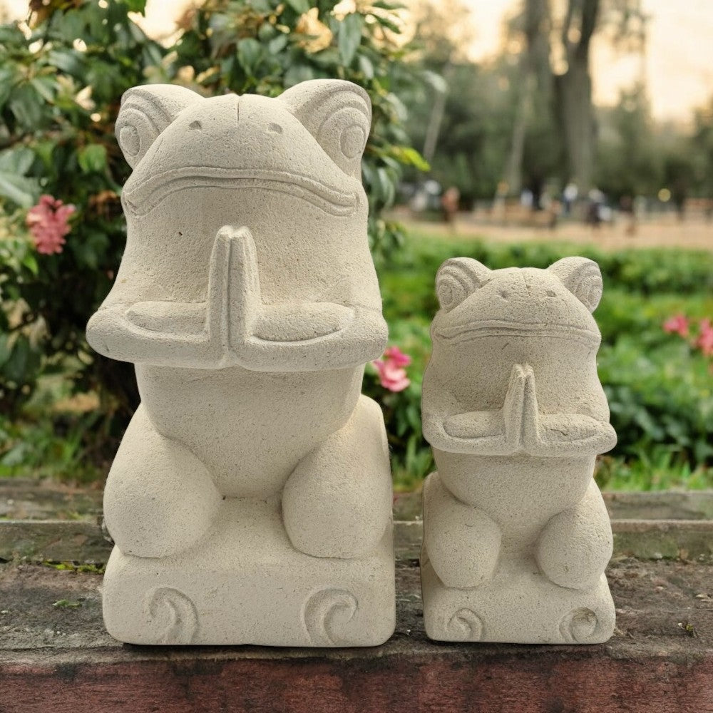 Statue - Praying Frog, Medium | Earths Elements