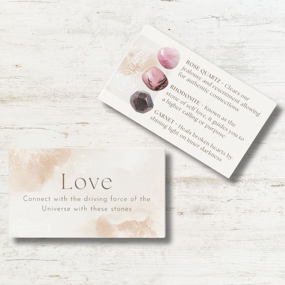 Love - Intention Bracelet Set- 8mm | Earths Elements