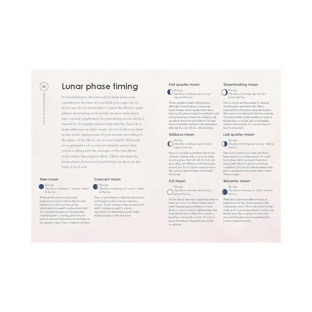 Moon Power Book - How to Work With The Phases of The Moon | Earths Elements