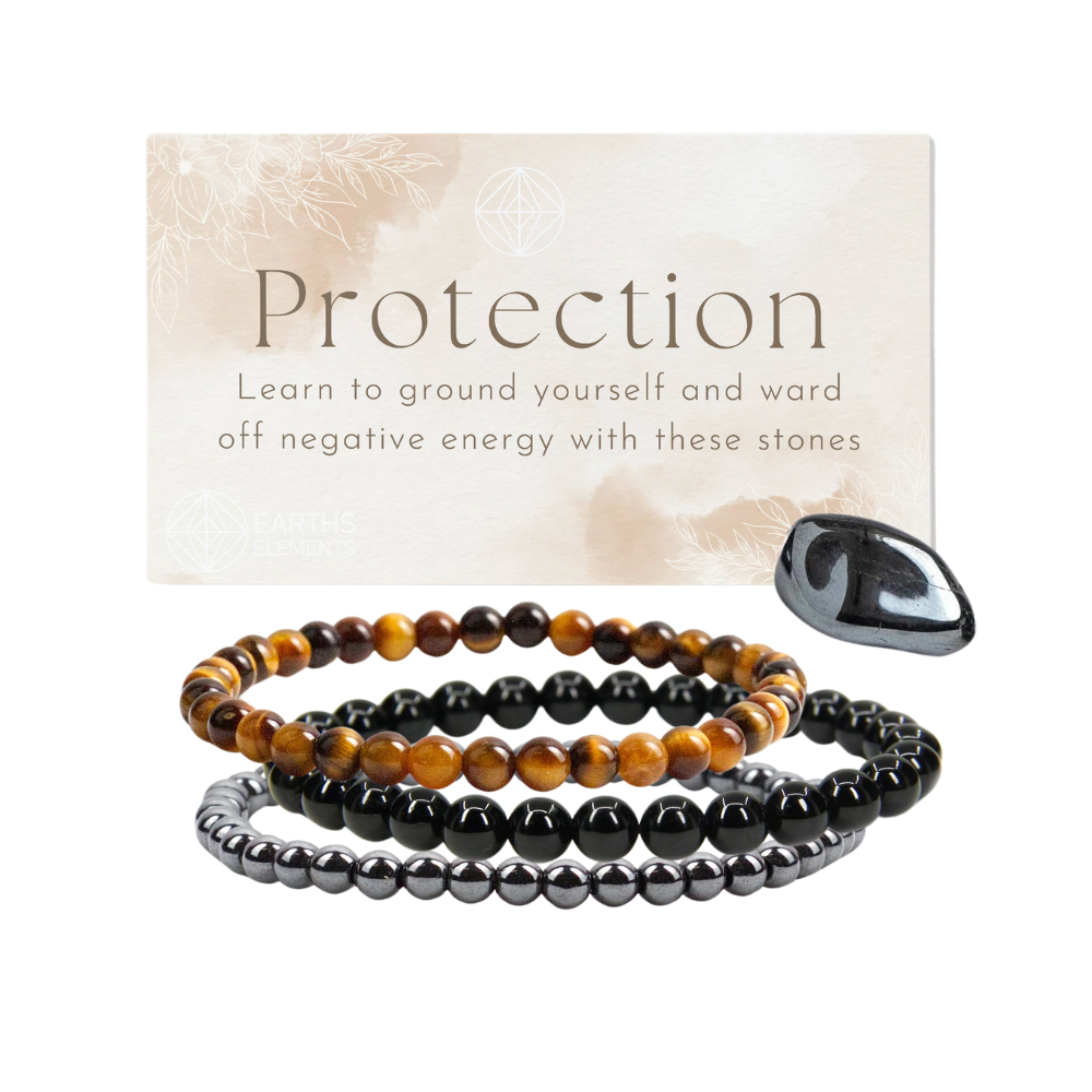 Protection - Intention Bracelet Set - 4mm | Earths Elements
