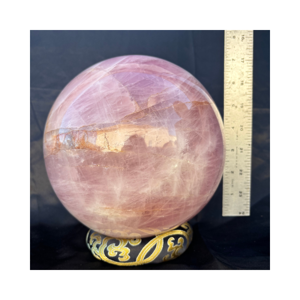 Rose Quartz Large Sphere - 24 LBS | Earths Elements