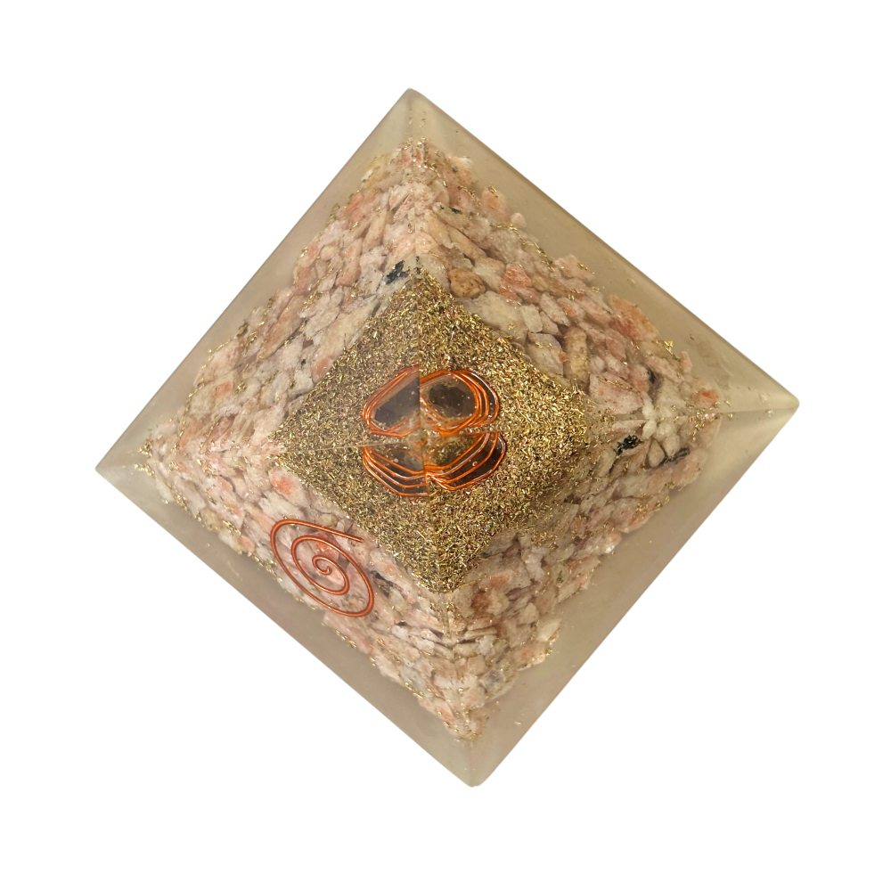 Sunstone Orgonite Pyramid | Earths Elements