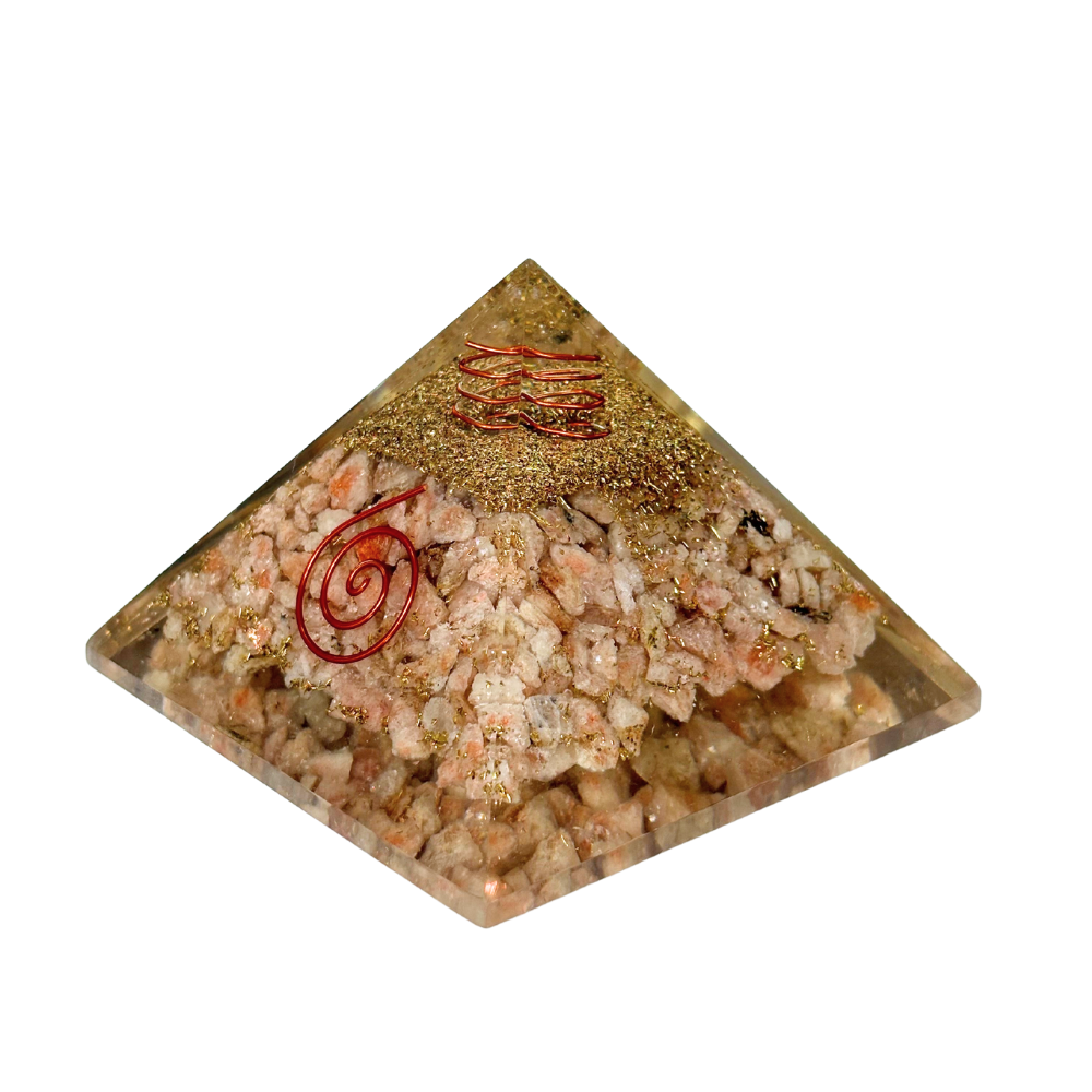 Sunstone Orgonite Pyramid | Earths Elements