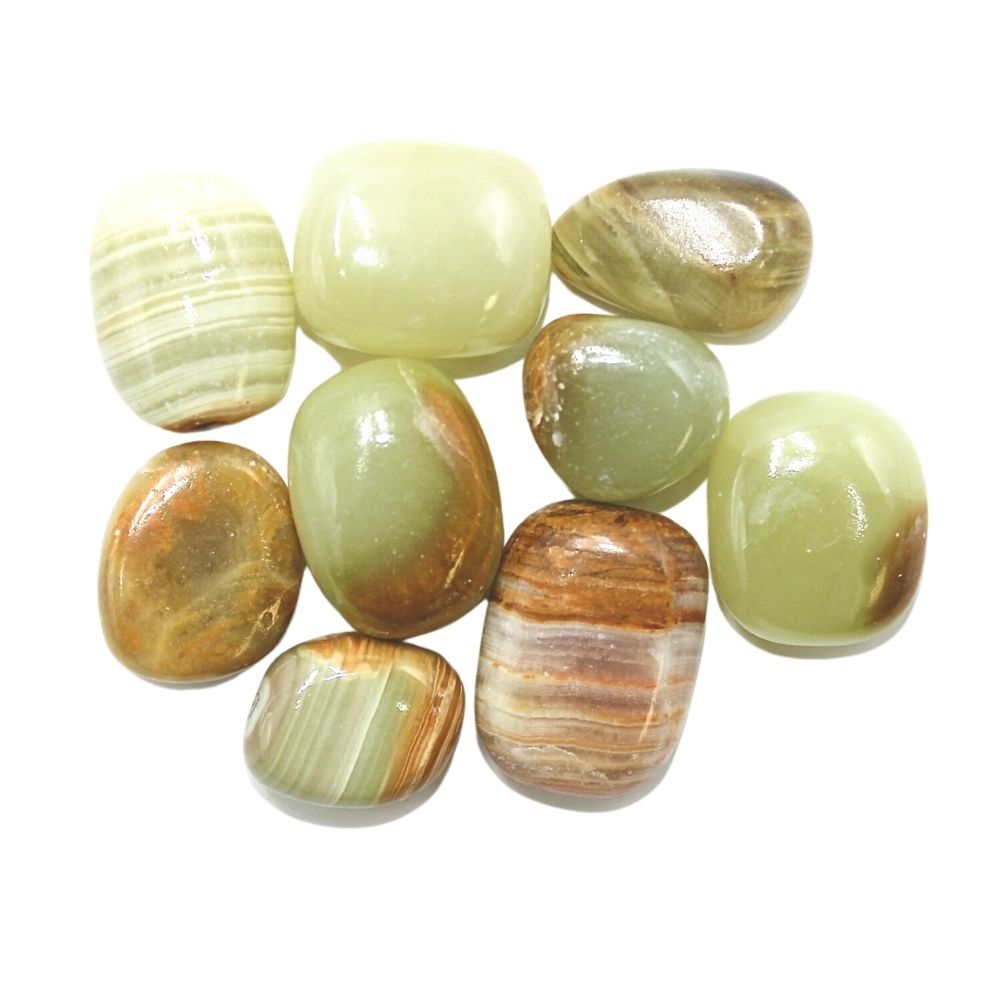 Green Calcite Tumbled For Smooth Transitions And To Heal, 48% OFF
